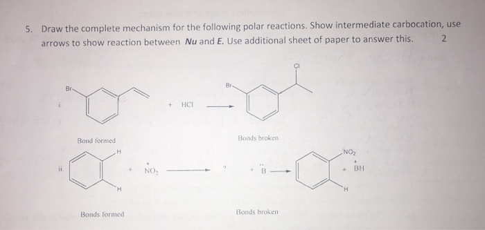 Solved Draw the complete mechanism for the following polar | Chegg.com