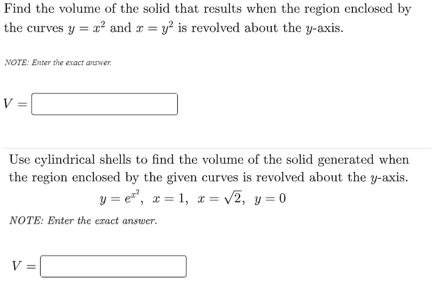 Solved Consider the curve segments: 1 51: y = x from x = -to | Chegg.com