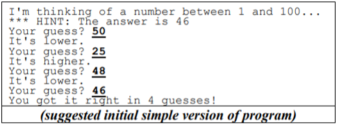 Solved This assignment focuses on while loops and random | Chegg.com