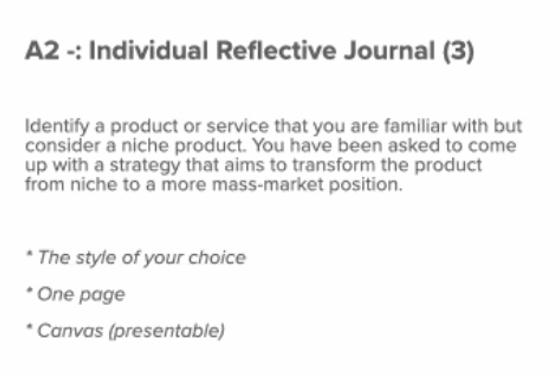 A2 - Individual Reflective Journal (3) Identify a | Chegg.com