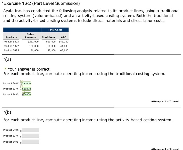 Solved Exercise 16-2 (Part Level Submission) Ayala Inc. has | Chegg.com