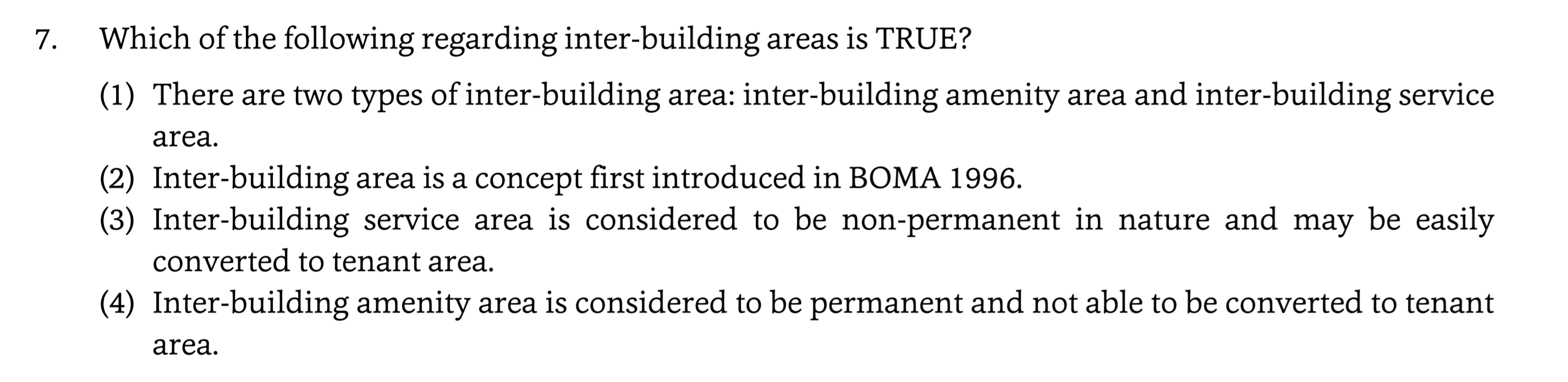 Solved 7 . Which of the following regarding inter-building | Chegg.com