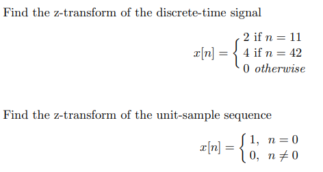 Solved Find the z-transform of the discrete-time signal | Chegg.com