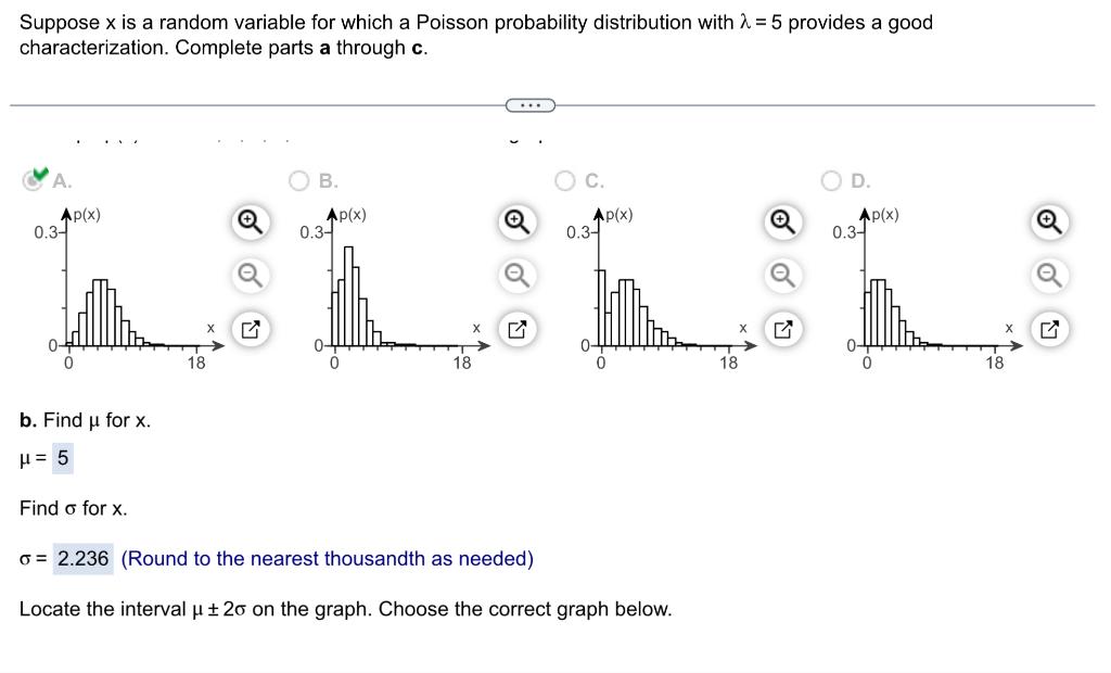 Solved Suppose x is a random variable for which a Poisson | Chegg.com