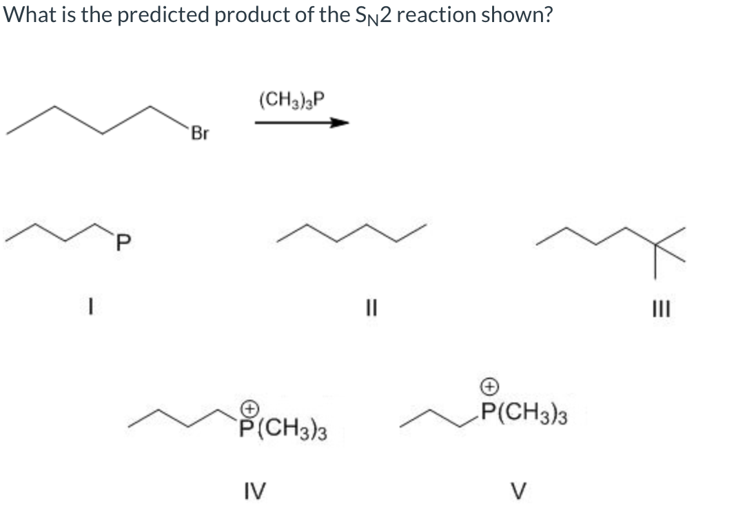 Solved What is the predicted product of the Sn2 reaction | Chegg.com