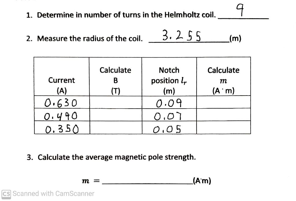 Solved Calculate B-using equation eight. Using the values | Chegg.com