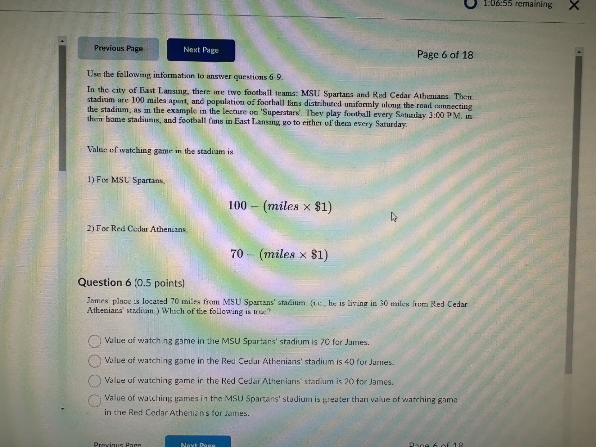 Solved \r\n\r\nQuestion 7 (0.5 points) Use the following | Chegg.com