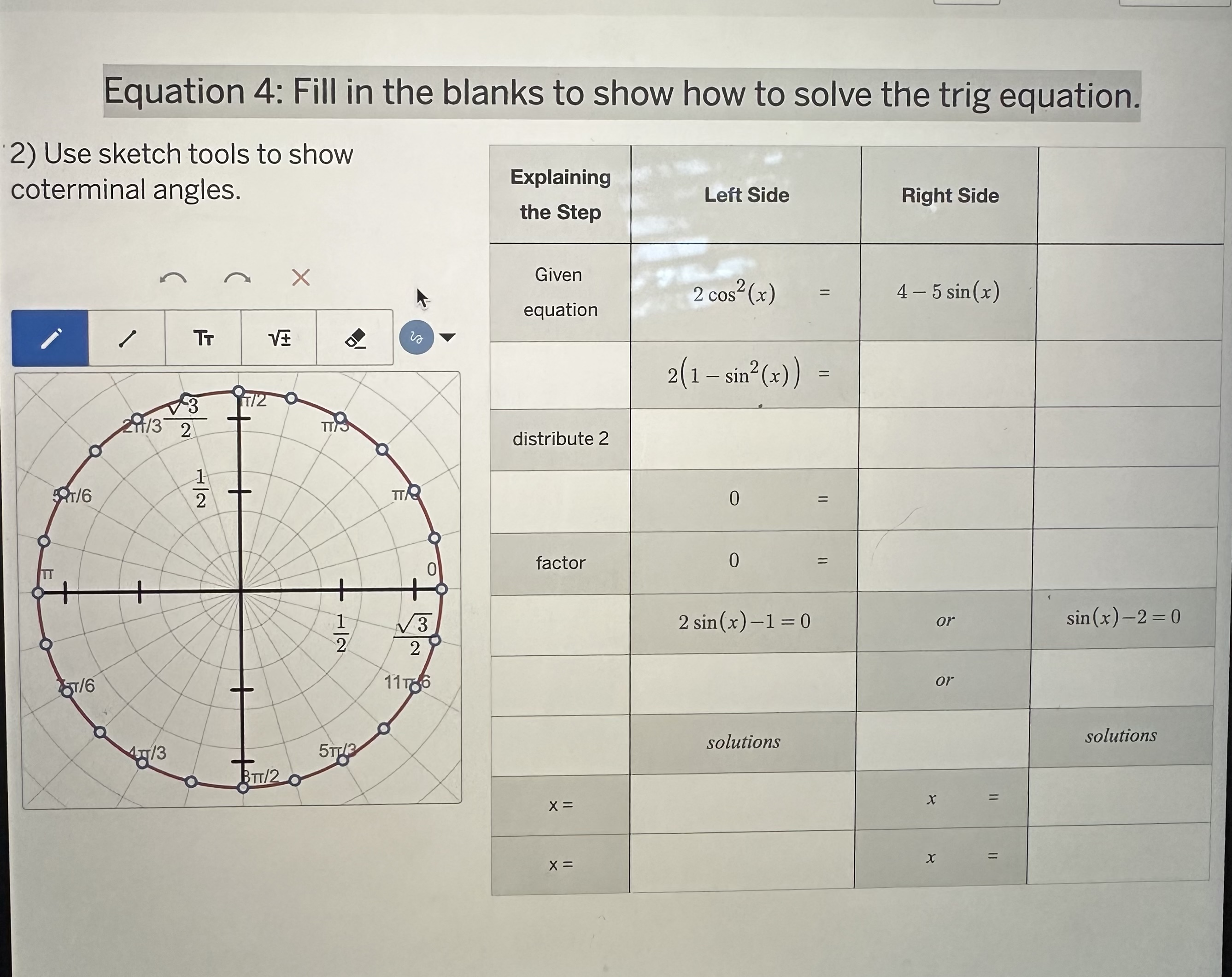 Solved Equation 4: Fill in the blanks to show how to solve | Chegg.com