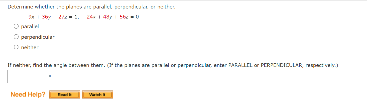 Solved Determine whether the planes are parallel, | Chegg.com