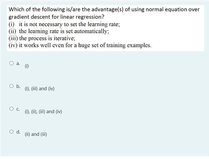 Solved Which of the following is/are the advantage(s) of | Chegg.com