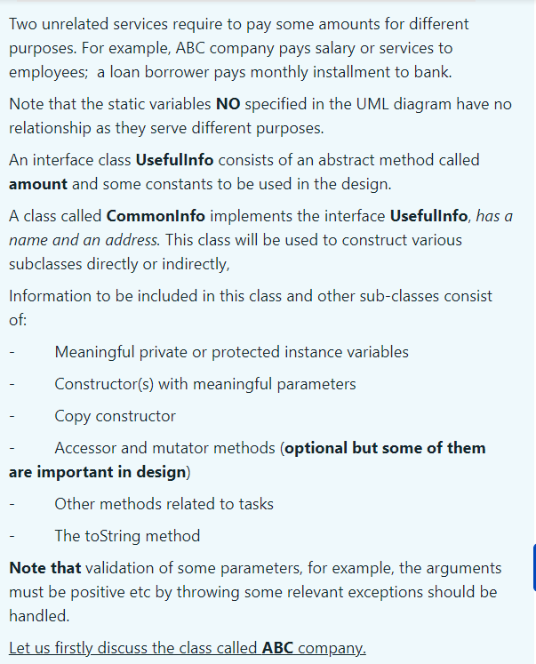 Solved This question tests your ability to use: Inheritance, | Chegg.com