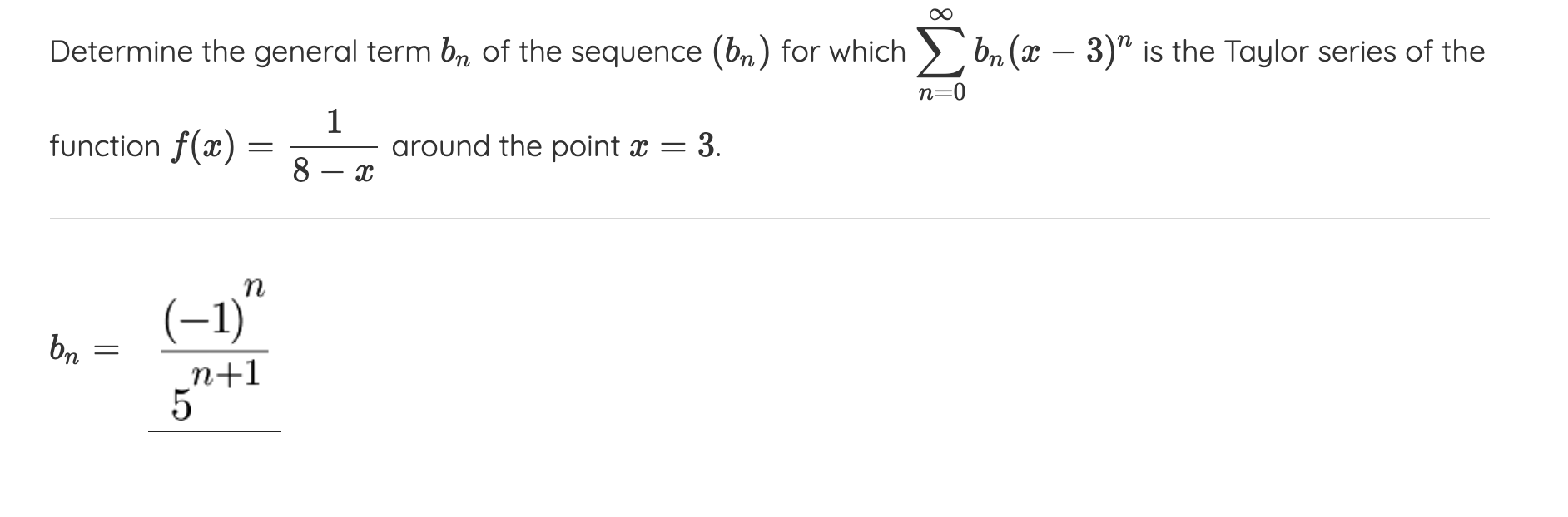 Solved Determine the general term bn of the sequence (bn) | Chegg.com