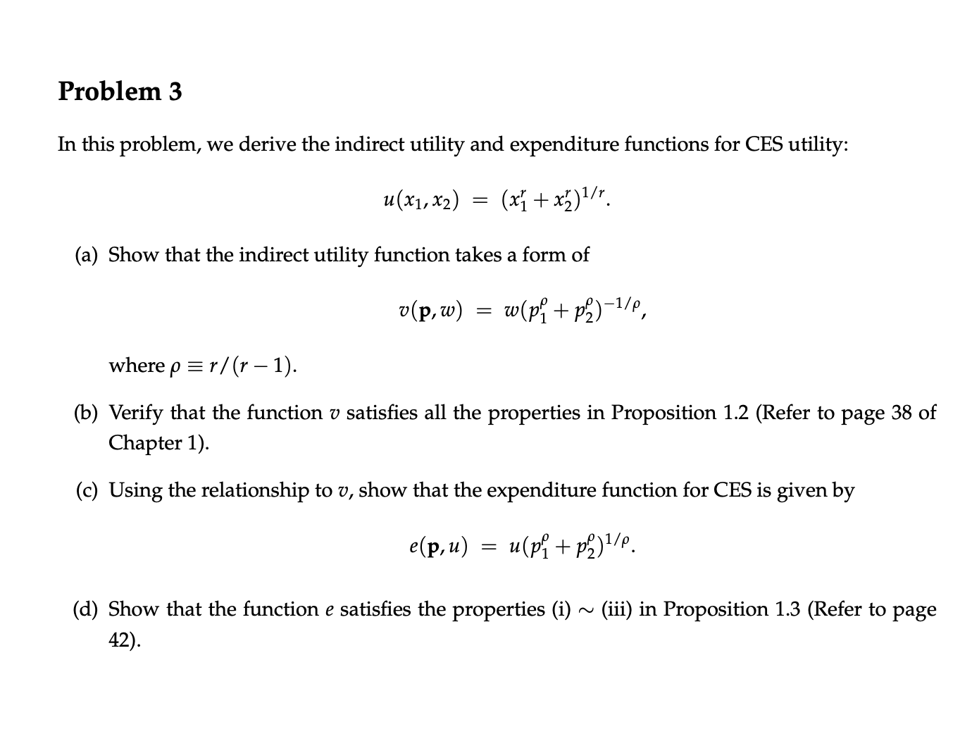 Solved Problem 3In ﻿this problem, we ﻿derive the indirect | Chegg.com