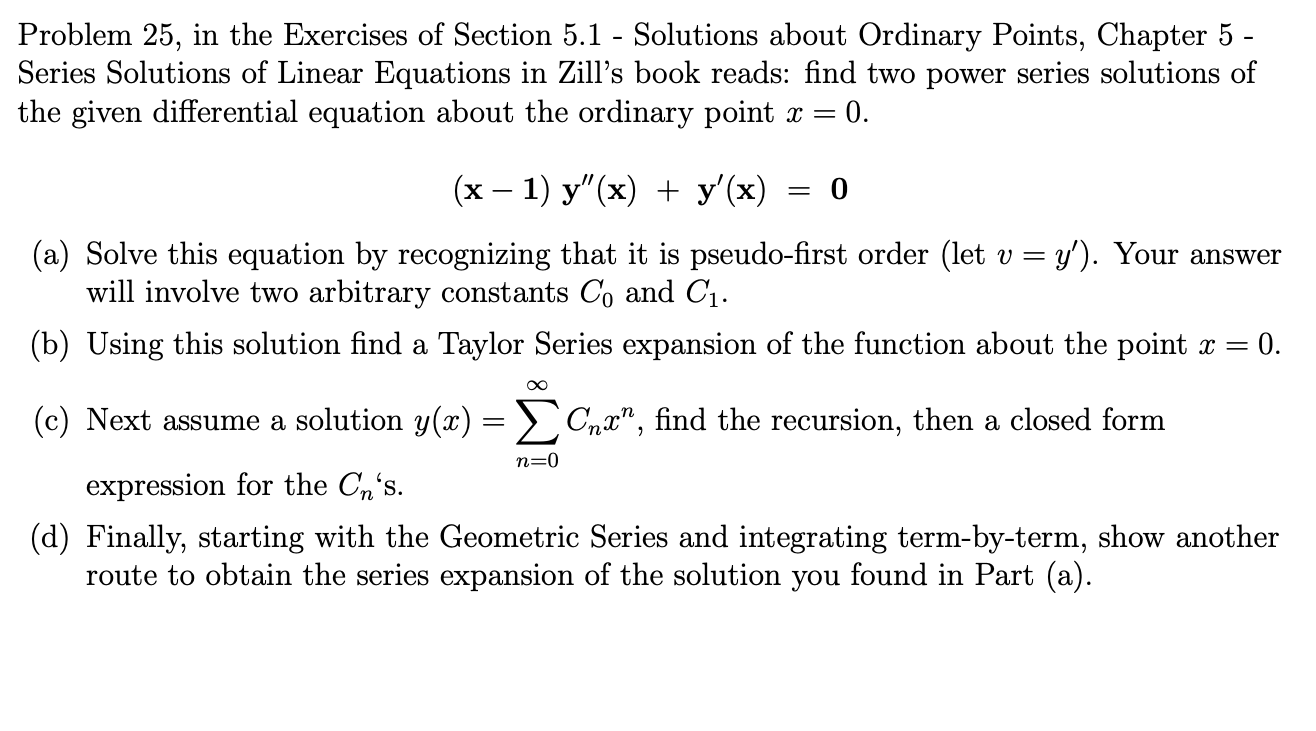 Solved Problem 25, in the Exercises of Section 5.1 - | Chegg.com