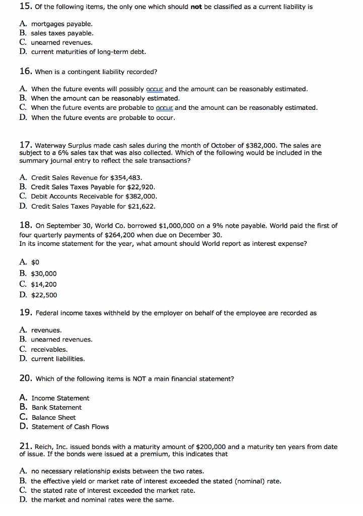 Solved 15 Of The Following Items The Only One Which Should Chegg solved-15-of-the-following-items-the-only-one-which-should-chegg