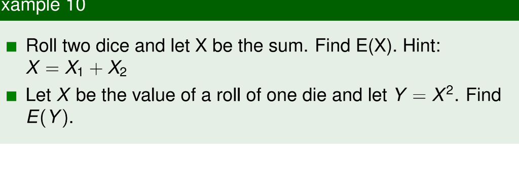 Solved We roll two standard 6-sided dice. You win $2000 if | Chegg.com