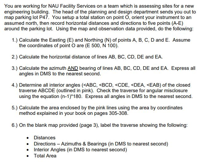 Solved You are working for NAU Facility Services on a team | Chegg.com