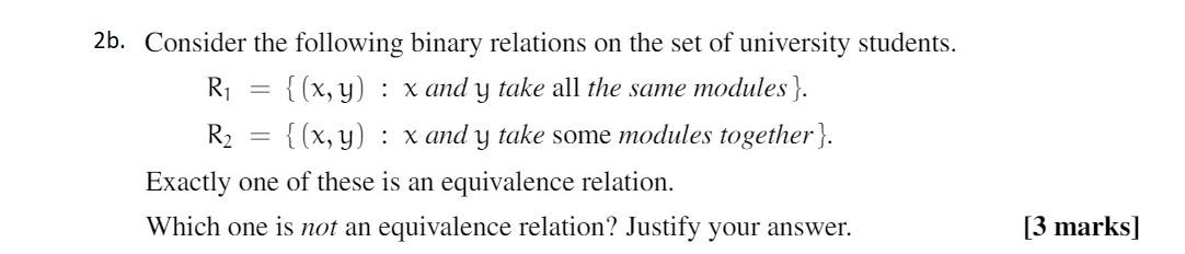Solved 1a. Let A be a non-empty set. Explain what is meant | Chegg.com
