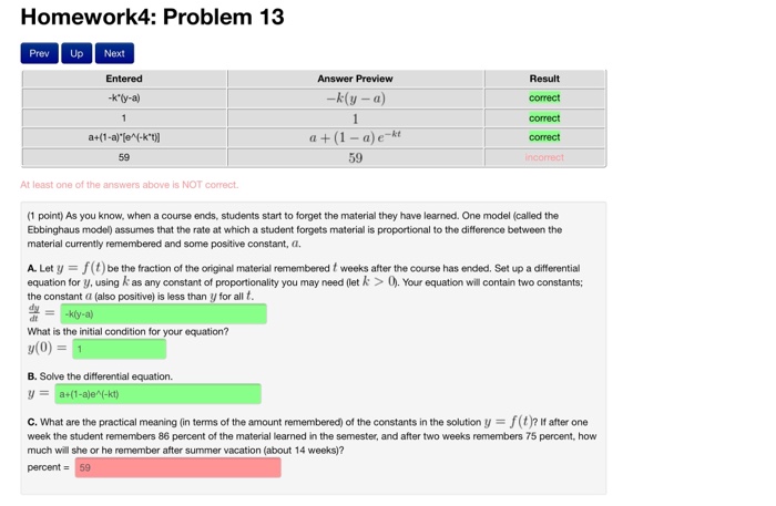 Solved Homework4: Problem 13 Prev Up Next Entered Result | Chegg.com