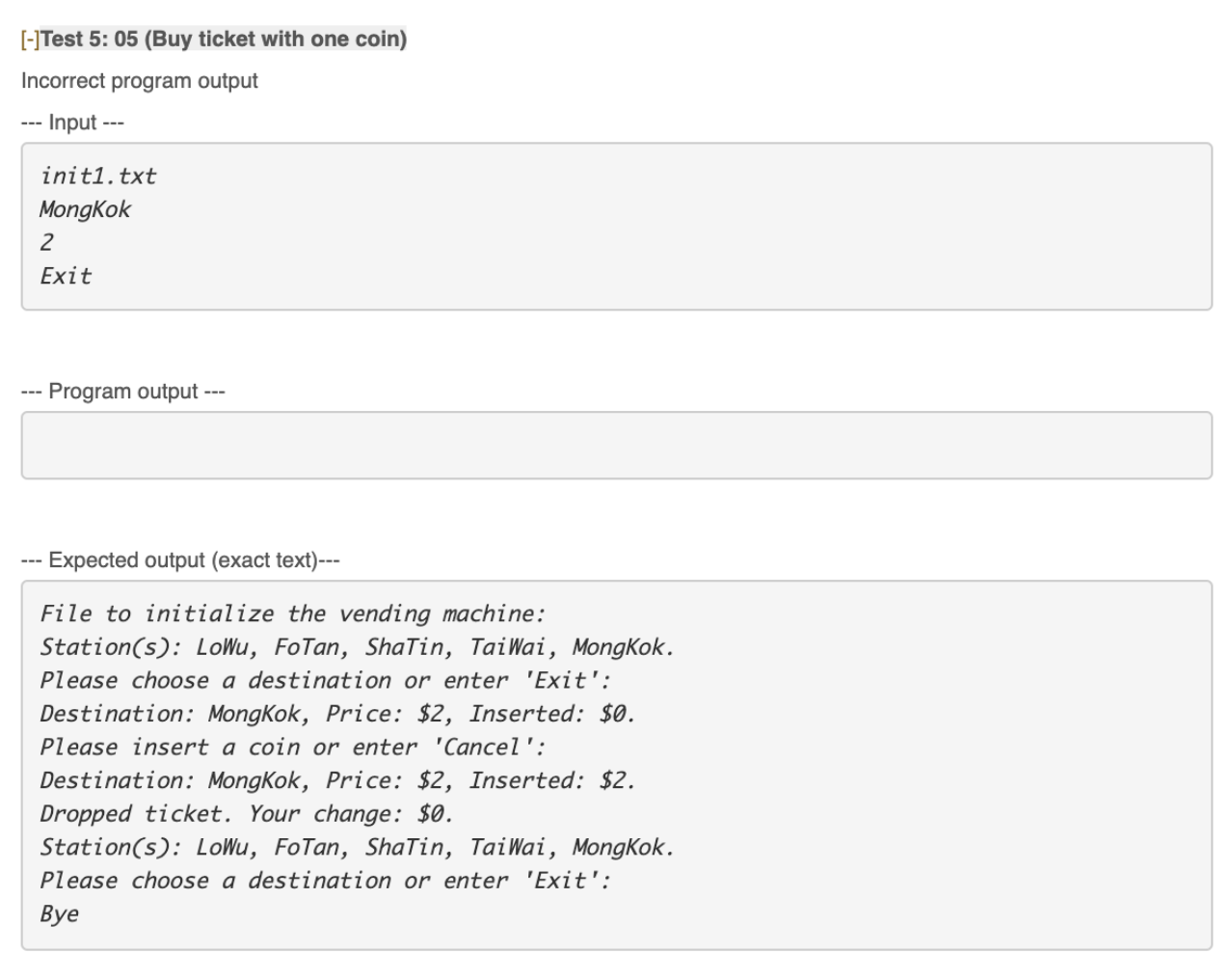 Solved Python: Simple vending machine Please include | Chegg.com