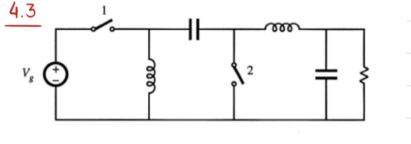 Solved In Problems 4.1 to 4.6, the input voltage Vg is dc | Chegg.com