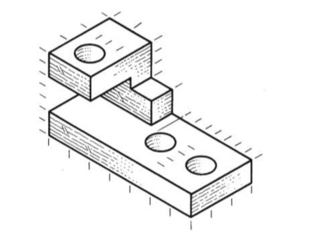 Solved Sketch orthographic views of the following objects | Chegg.com