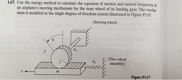 Solved Use the energy method to calculate the equation of | Chegg.com