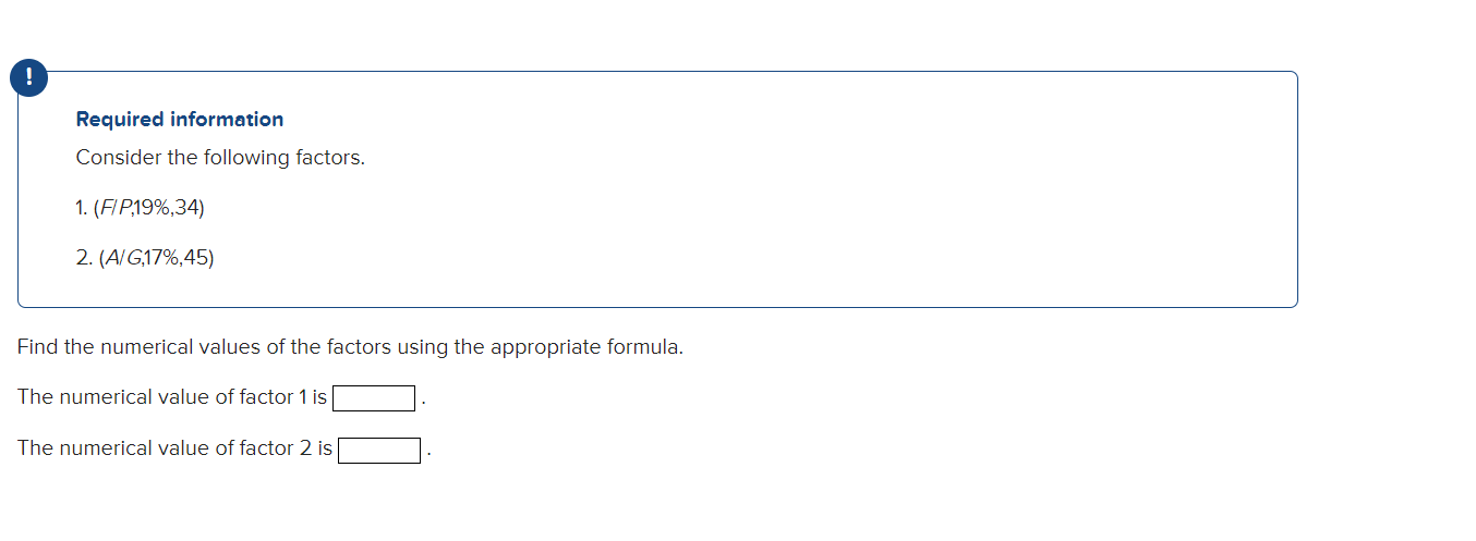 Solved Required Information Consider The Following Factors Chegg