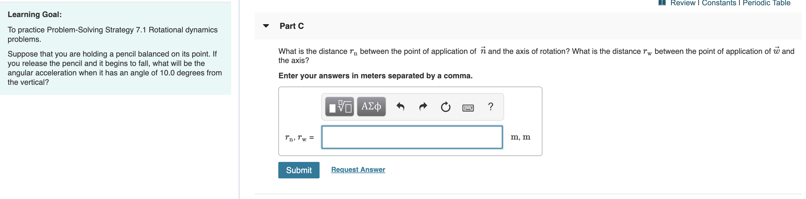 Solved II Review | Constants | Periodic Table Learning Goal: | Chegg.com