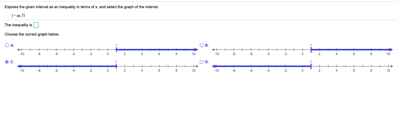 Solved Express the given interval as an inequality in terms | Chegg.com