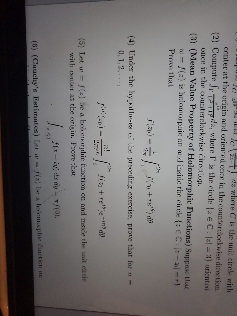 Solved umpul Jc 2282 and Jc (Zz-1) dz where C is the unit | Chegg.com