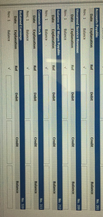 Solved Problem 3-5A (Part Level Submission) On November 1, | Chegg.com
