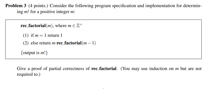 Problem 1 (4 points.) Let S be the set of positive | Chegg.com