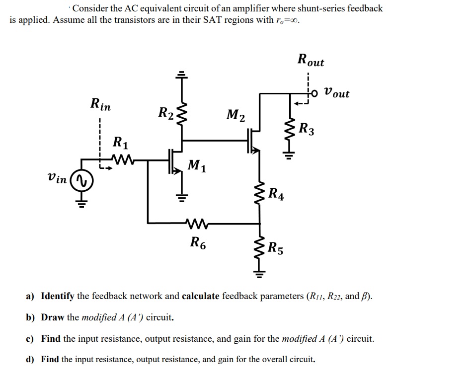 Solved Consider the AC ﻿equivalent circuit of an ﻿amplifier | Chegg.com
