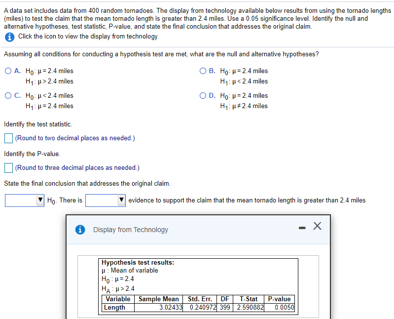 Solved A data set includes data from 400 random tornadoes. | Chegg.com