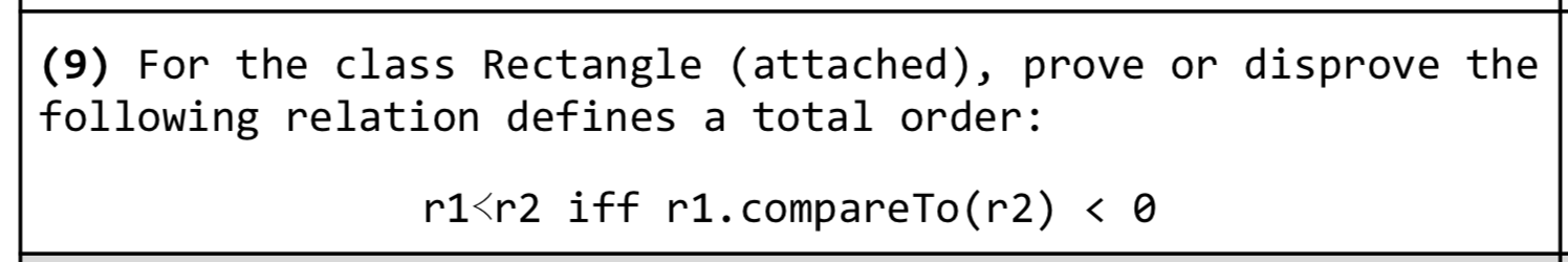 Solved public class Rectangle { private int width; private | Chegg.com