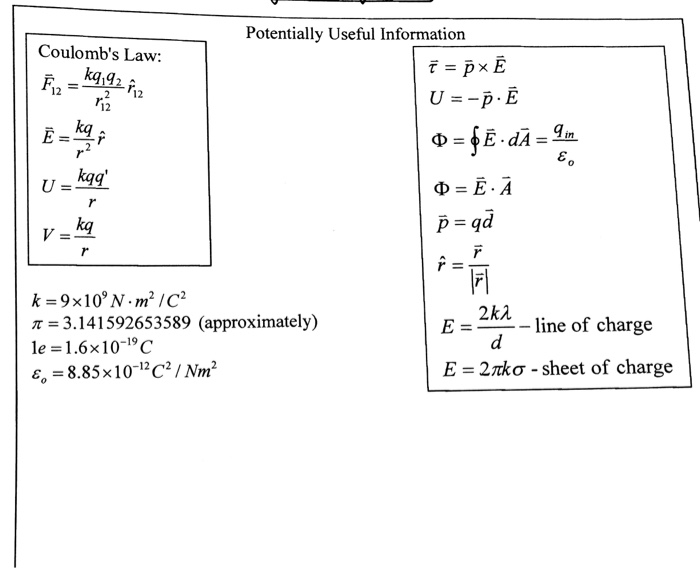 Solved 2. Consider the configuration of point charges shown | Chegg.com