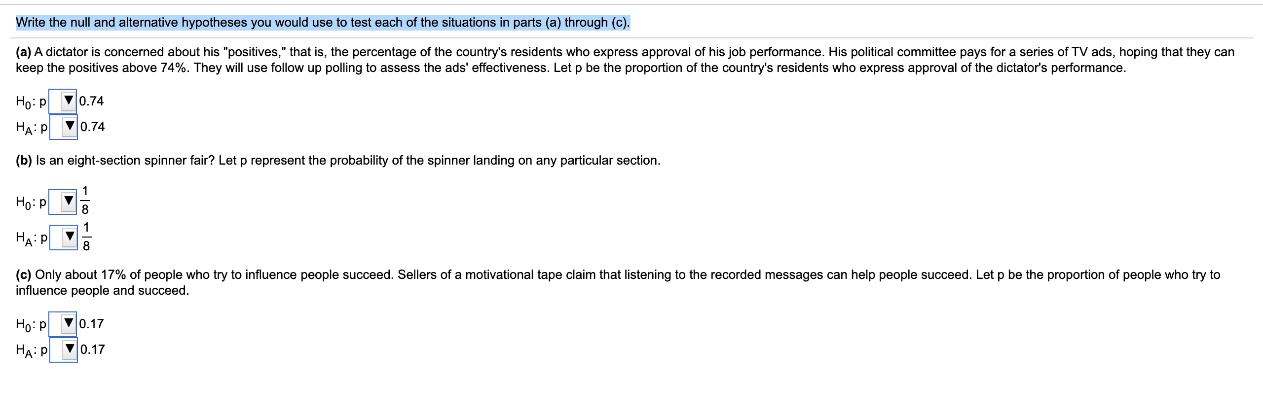 Solved Write the null and alternative hypotheses you would | Chegg.com