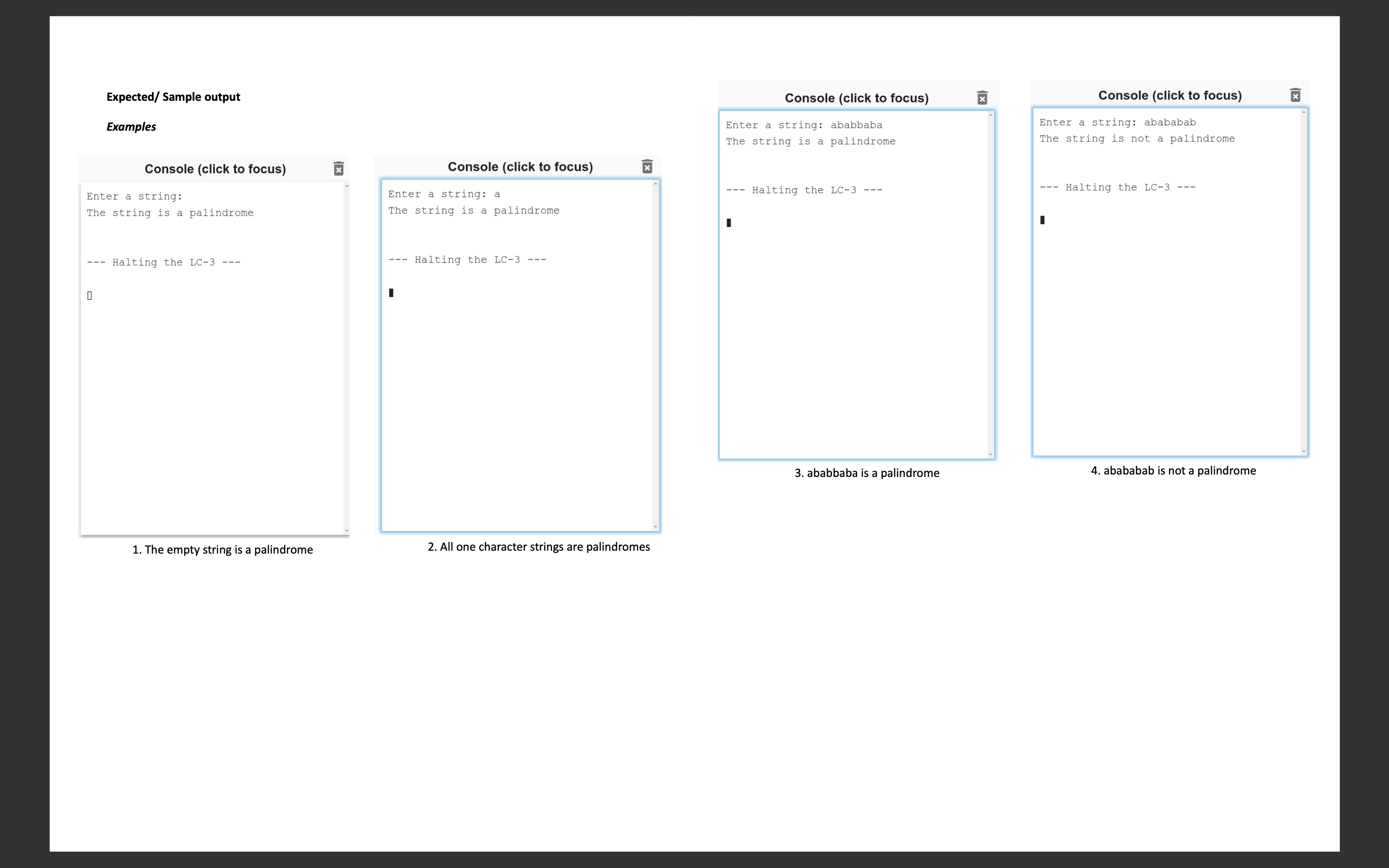 Solved High Level Description A string can be determined to | Chegg.com