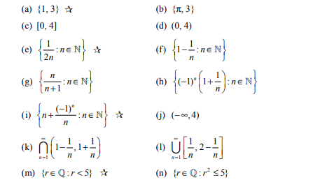 Solved Find Supremum, Infimum & Maximum and Minimum for the | Chegg.com