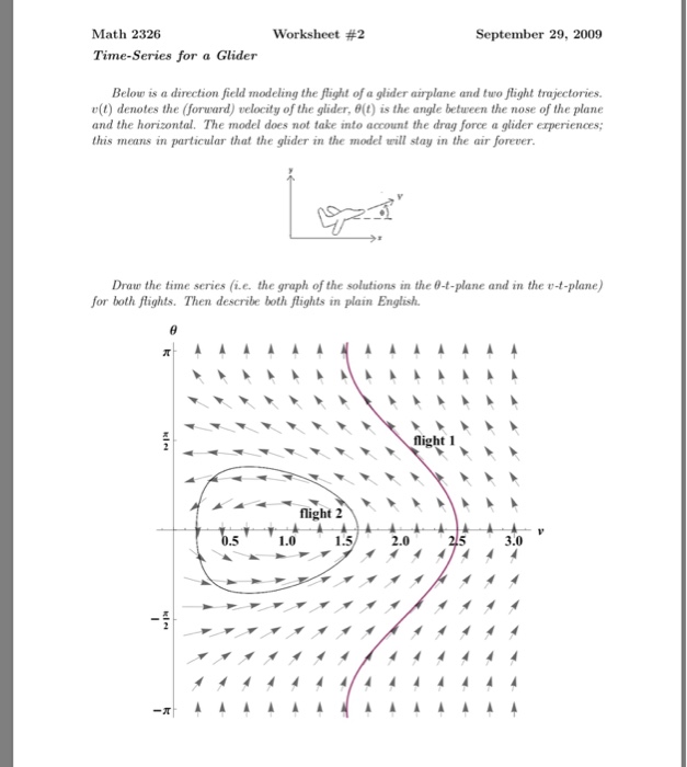 Math 2326 Worksheet #2 September 29, 2009 Time-Series | Chegg.com