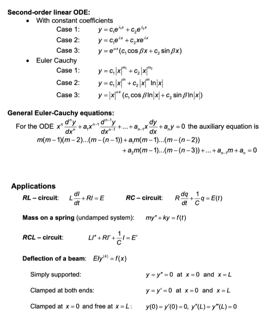Solved . Second-order linear ODE: With constant | Chegg.com