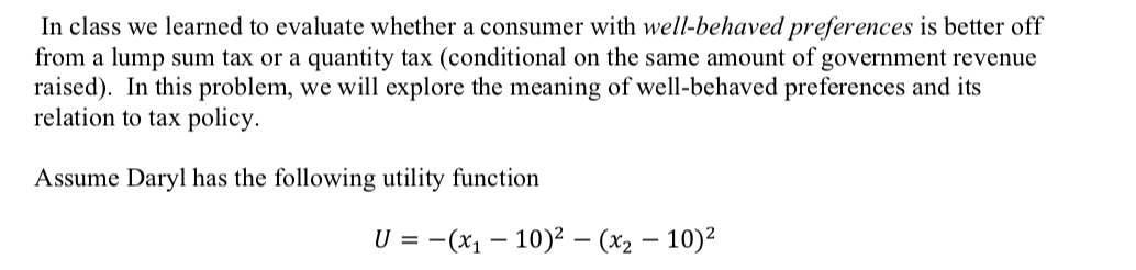 Solved In class we learned to evaluate whether a consumer | Chegg.com