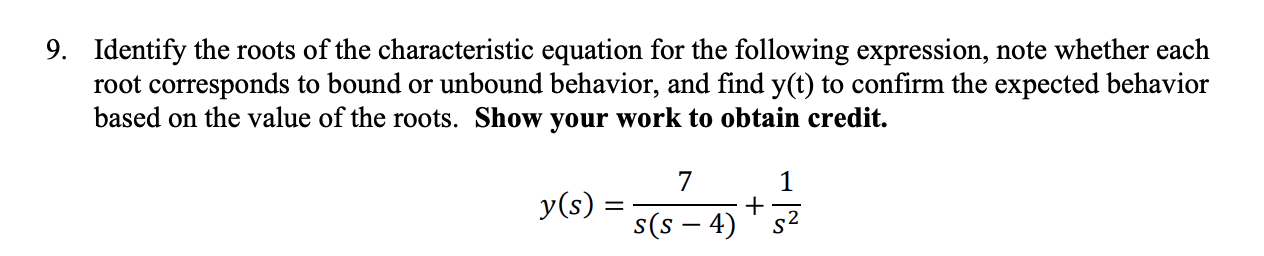 Solved 9. Identify the roots of the characteristic equation | Chegg.com