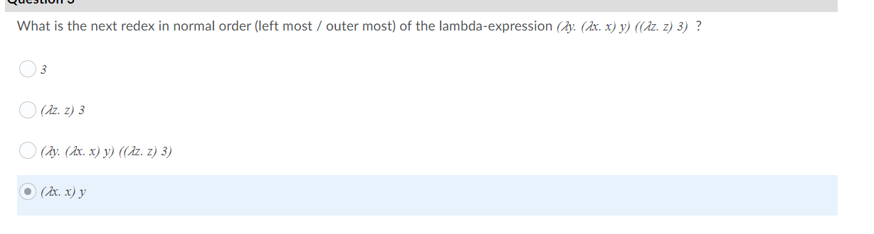 Solved can someone explain to me how normal order works and | Chegg.com