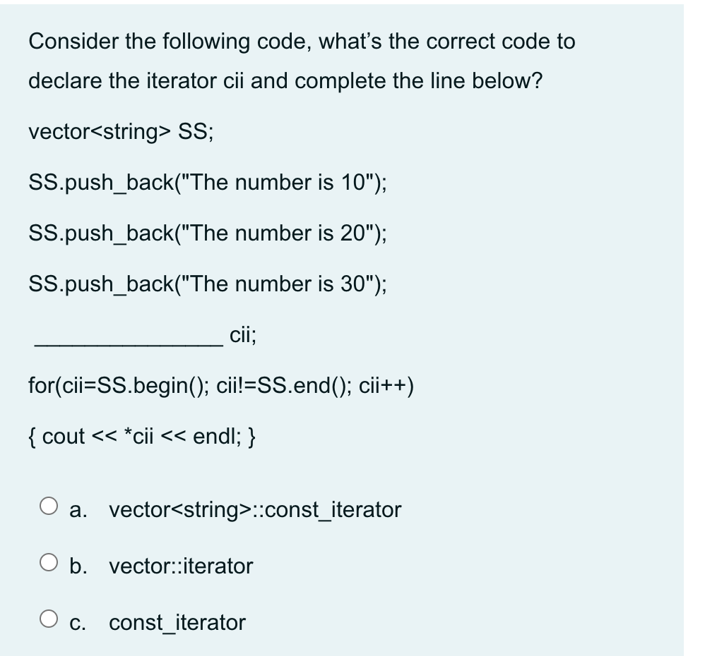 Solved Since vector is part of standard template library, | Chegg.com