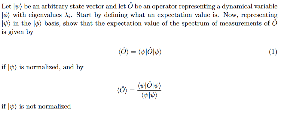 Solved Let (4) be an arbitrary state vector and let Ô be an | Chegg.com