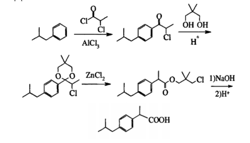 Solved wool of an Х ZnCI, colox СІ 1)NaOH 2)H+ СІ COOH | Chegg.com