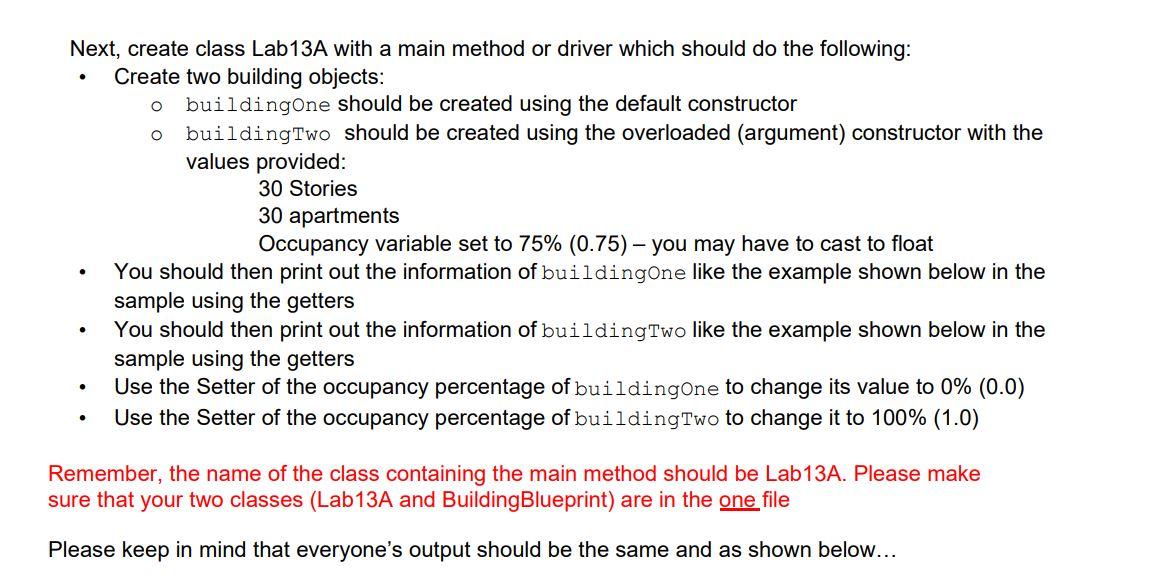 Solved Lab13A: The Architect. Buildings can be built in many | Chegg.com