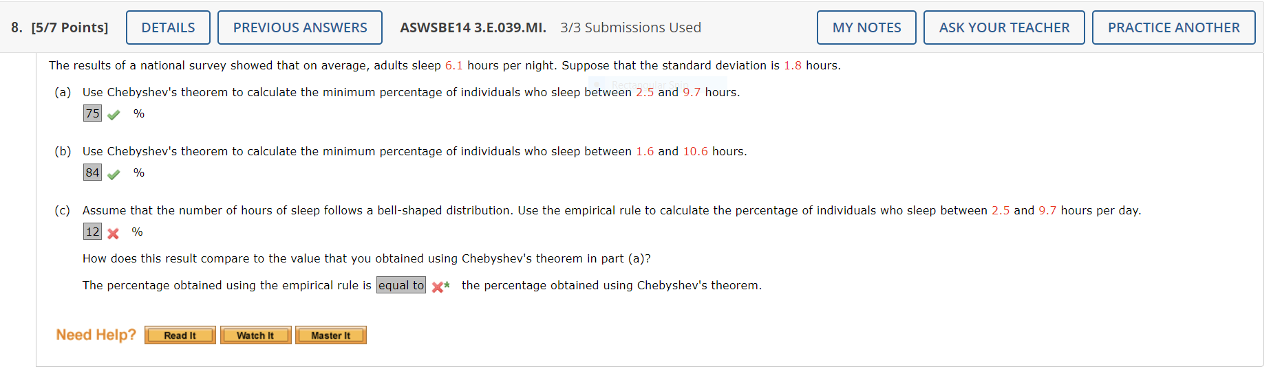 Solved 8. [5/7 Points] DETAILS PREVIOUS ANSWERS ASWSBE14 | Chegg.com